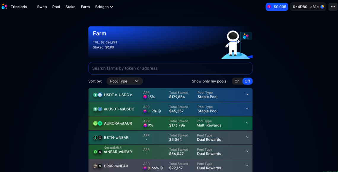 How To Use Trisolaris DEX on Aurora Network